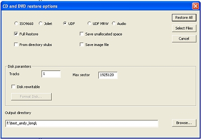 CD and DVD data recovery software